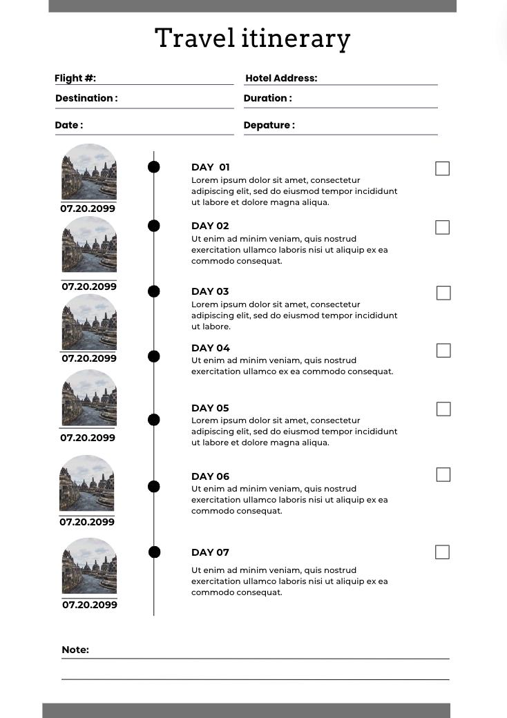 Editable Travel Budget, Itinerary, Packing Checklist Printable Vacation ...