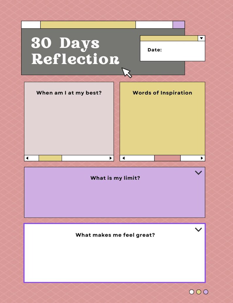 30 Days Wellness Tracker Printable PDF | Self-care Journal | Self-love ...
