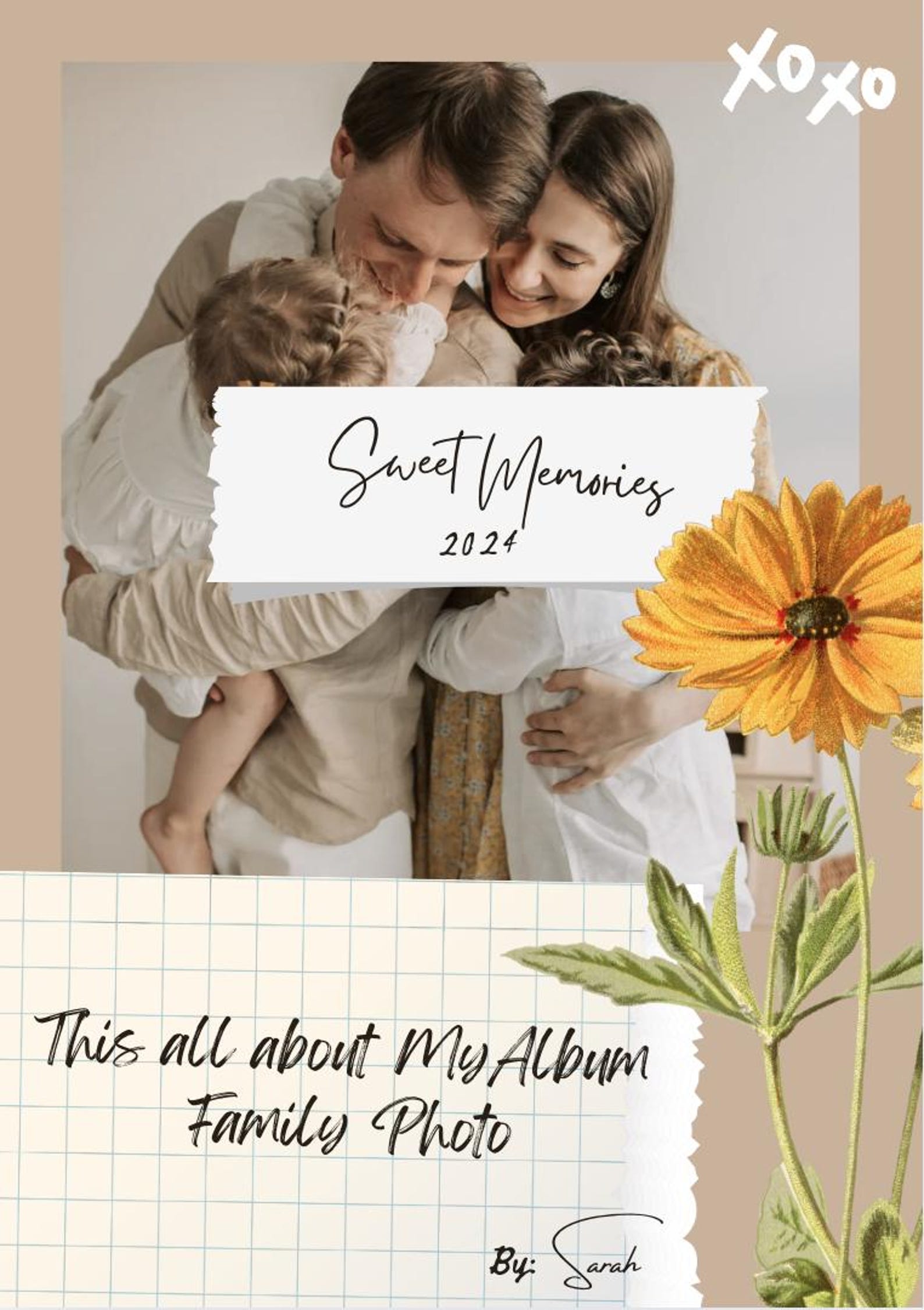 Editable Family Photo Book Template Customizable 31-page Memory Book ...