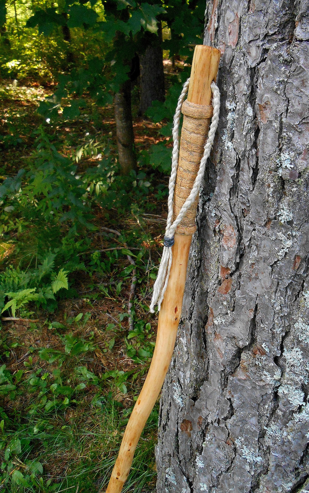 Walking Stick, Maple Wood Hiking Staff - Etsy