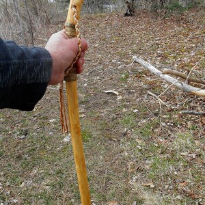 Handmade Maple Wood Walking Stick for Nature Hikes, Trail Hiking, 51 ...