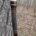 Hand Carved Walking Stick, Birch Wood Hiking Staff With Leather Wrap ...