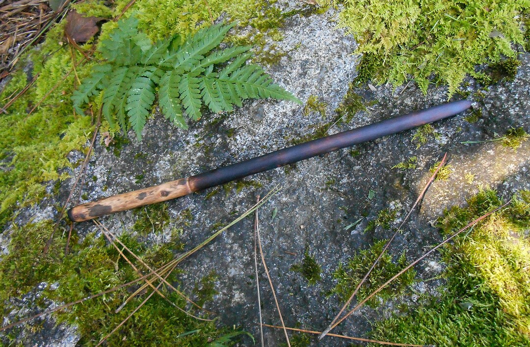 Fire Wand Burnt Maple Wood Magic Wand - Etsy