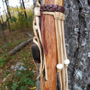 Wood Hiking Stick, One of a Kind Wormwood Walking Stick, Shaman Staff ...