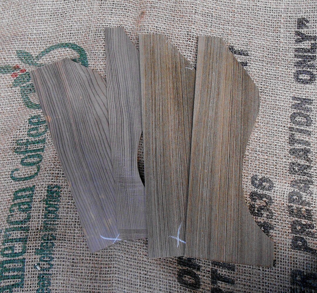 Ancient Sitka Spruce, 2000 Years Old From Alaska, 4 Pieces for Jewelry ...