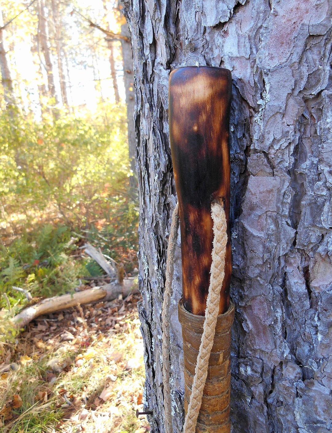 Maple Wood Walking Stick, Fire Staff Hiking Stick - Etsy