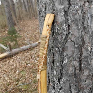 Handmade Maple Wood Walking Stick for Nature Hikes, Trail Hiking, 51 ...