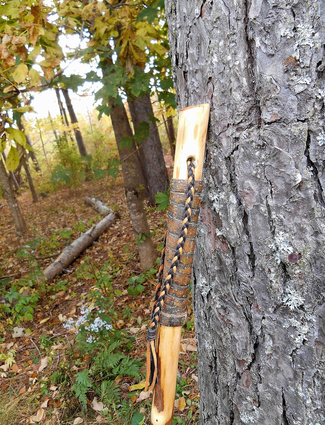 Hiking Stick, Natural Wood Walking Staff, Made in the USA - Etsy