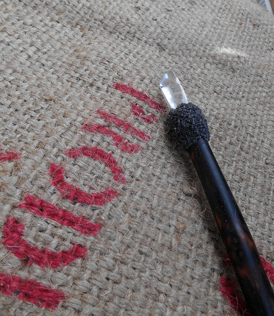 Fire Wand With Quartz Crystal, Burnt Ash Wood - Etsy