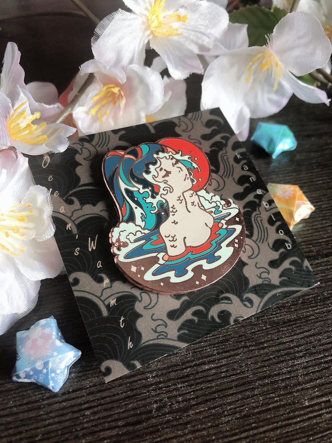Ocean's Warmth Enamel Pin - Etsy