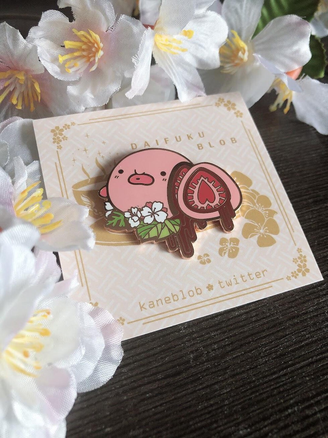 Daifuku Blobfish Enamel Pin - Etsy