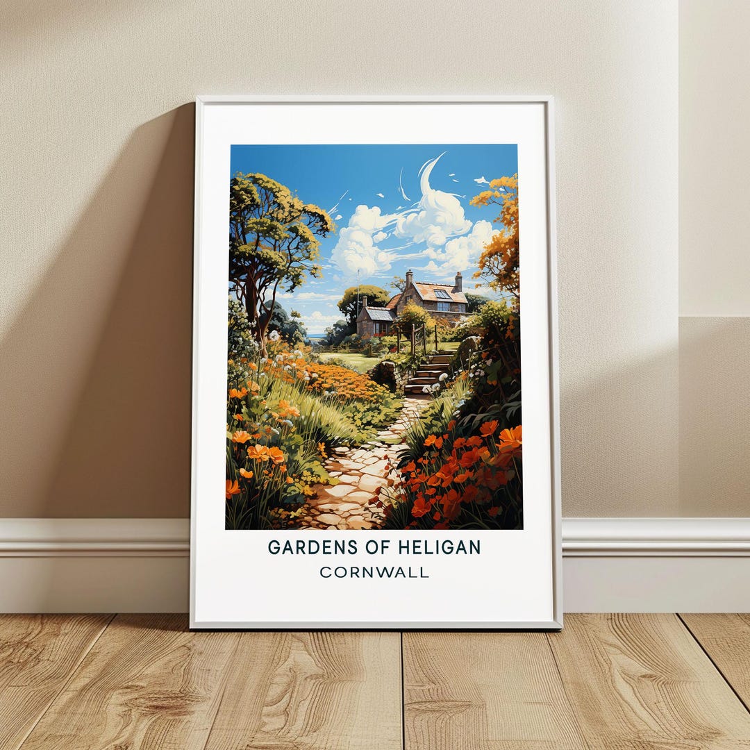 Gardens of Heligan Cornwall Travel Print Wall Art, England Travel ...