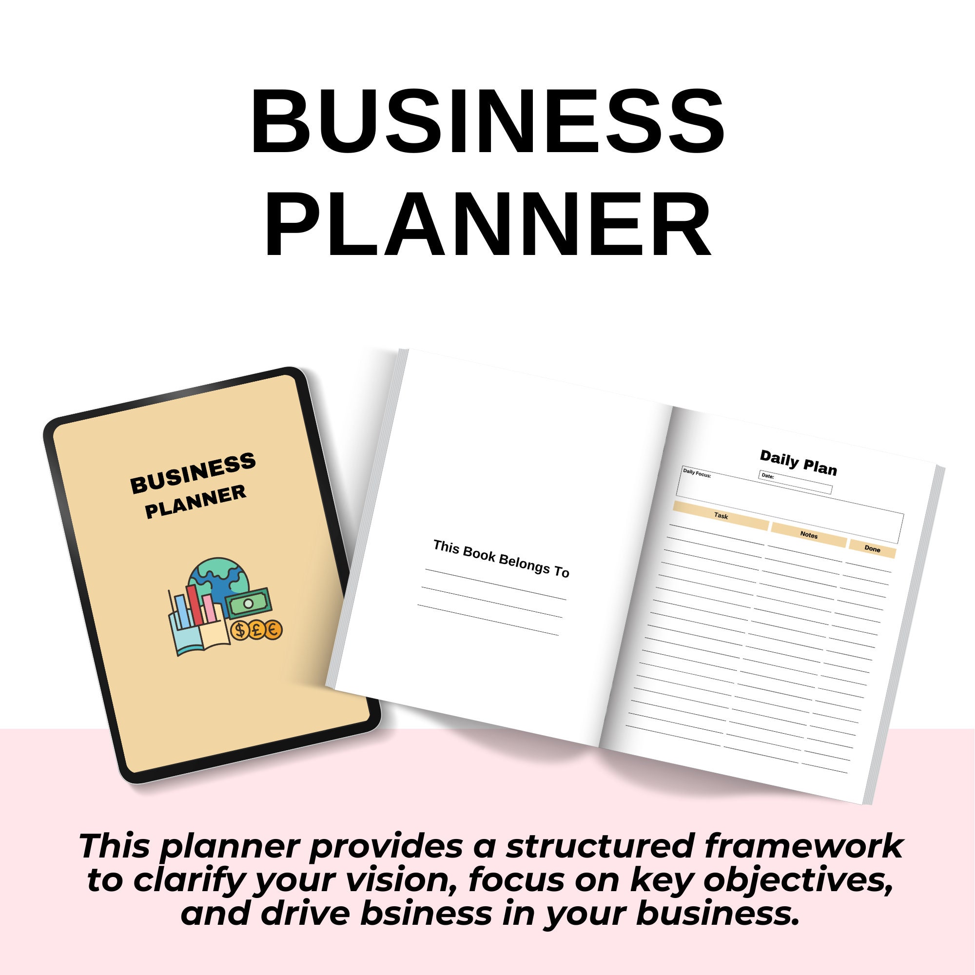Ultimate Business Planner Goal Setting Workbook & Organizer for ...