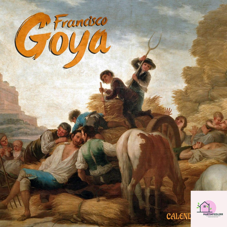 2026 Francisco Goya Wall Calendar: Classic Spanish Painting Collection ...
