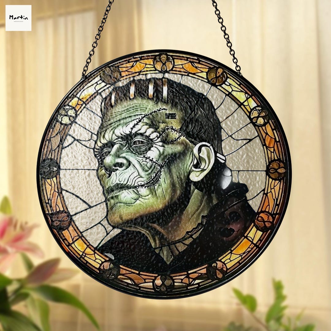 Frankenstein Suncatcher: Gothic Halloween Window Decor - Etsy