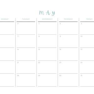 Printable Minimalist 2024 Calendar - Etsy