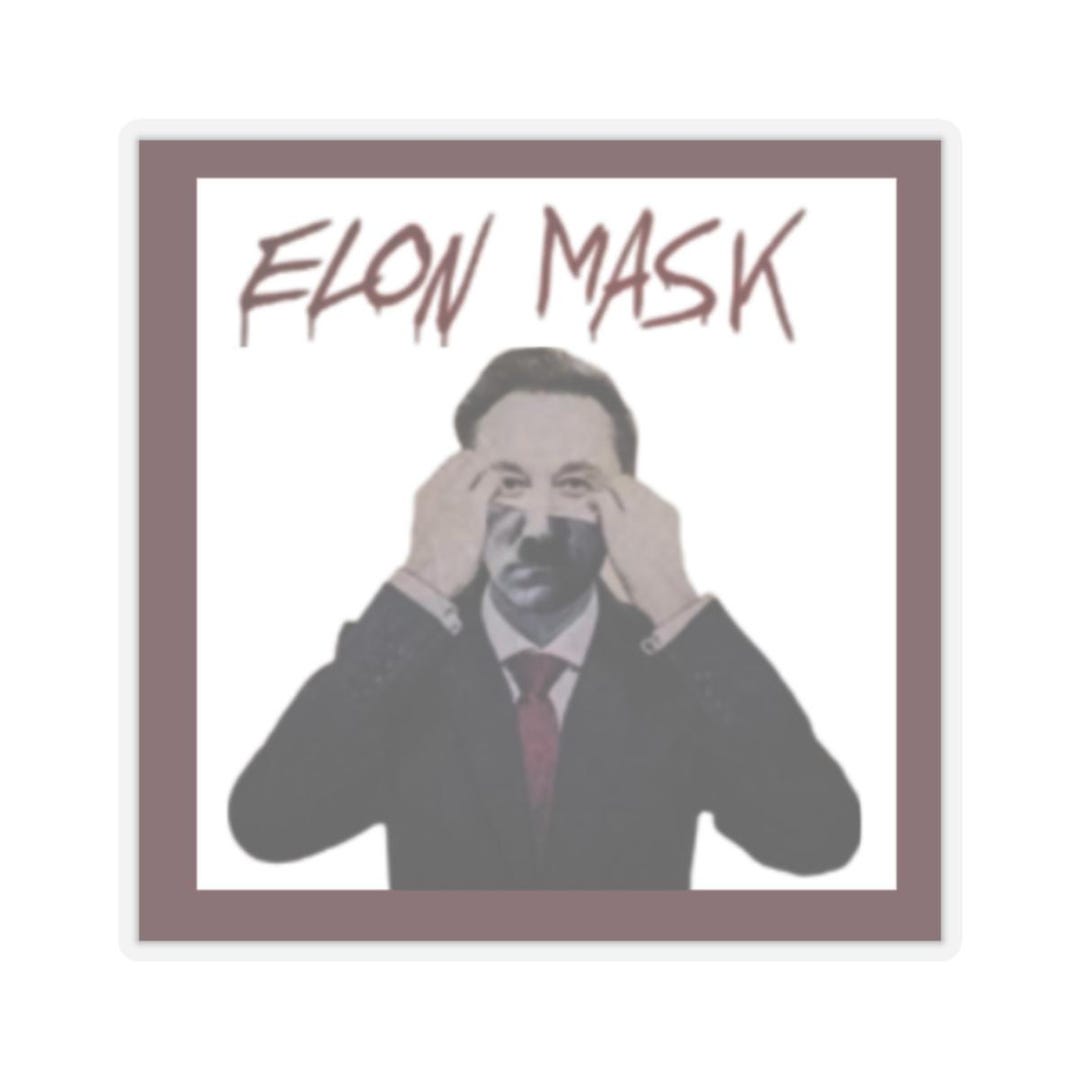 Elon Mask Kiss-cut Stickers - Fun Decorative Vinyl for Laptops ...