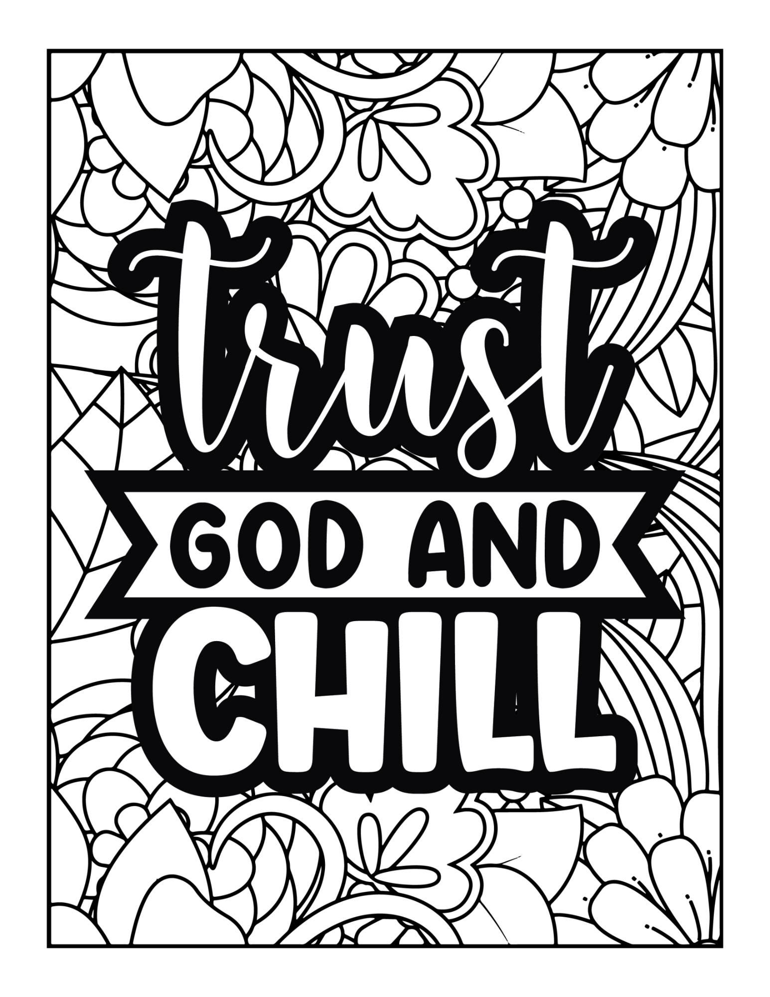 50 Inspirational Quotes Colouring Pages, Relaxing Art Therapy (PDF ...