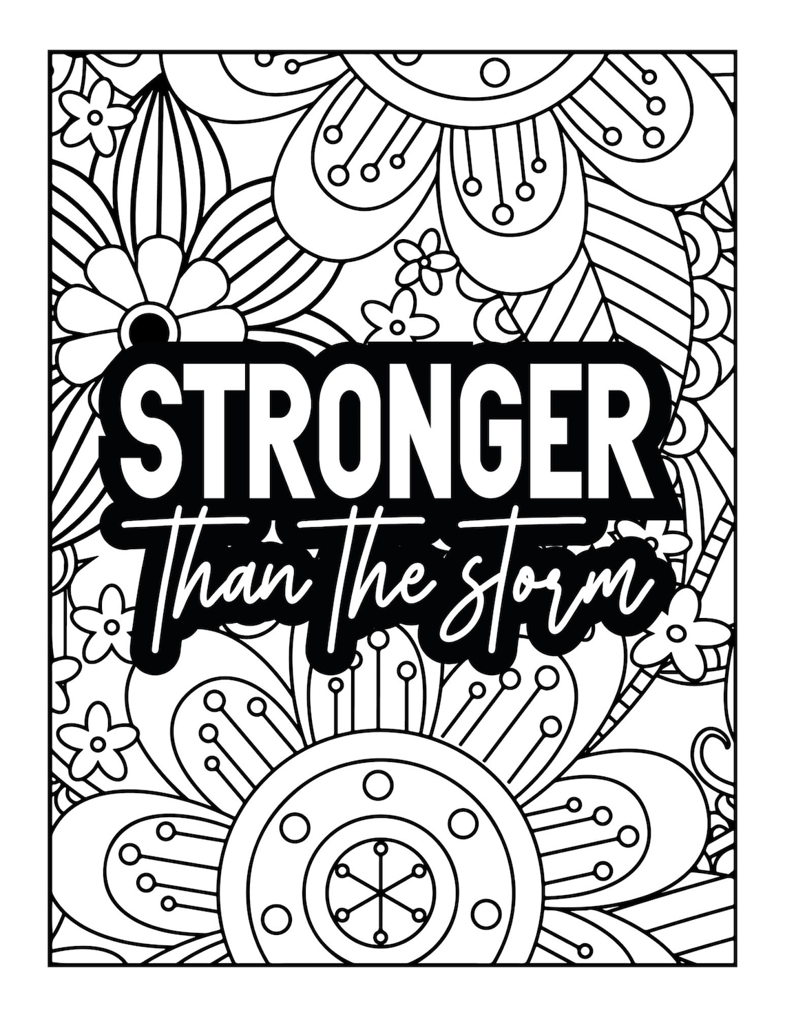 50 Inspirational Quotes Colouring Pages, Relaxing Art Therapy (PDF ...
