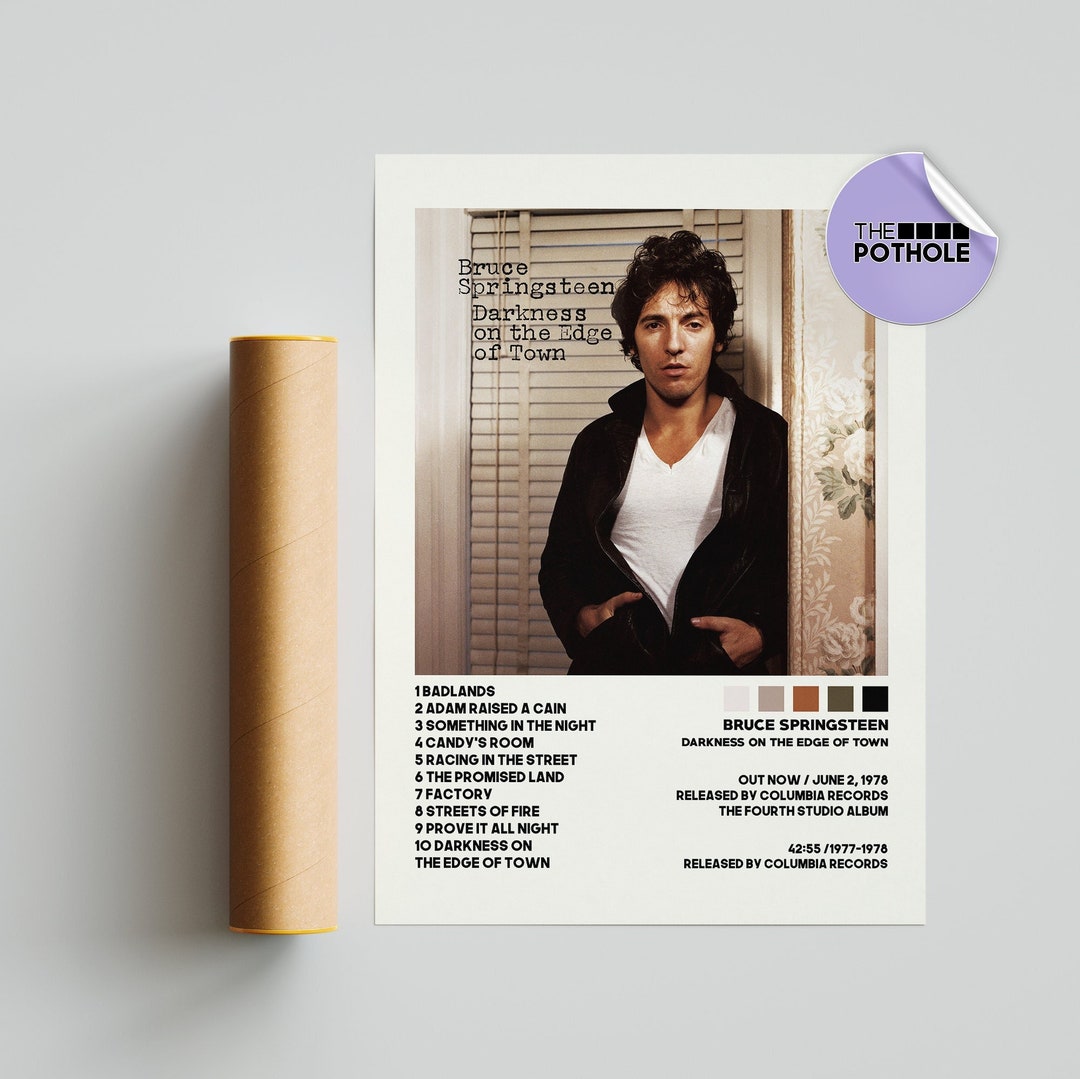 Bruce Springsteen Posters / Darkness on the Edge of Town Poster, Album ...