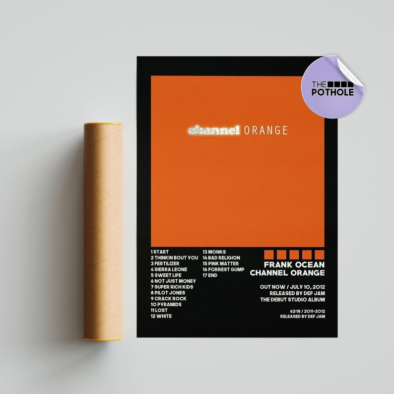 Frank Ocean Posters / Channel Orange Poster / Nostalgia Ultra Tracklist ...