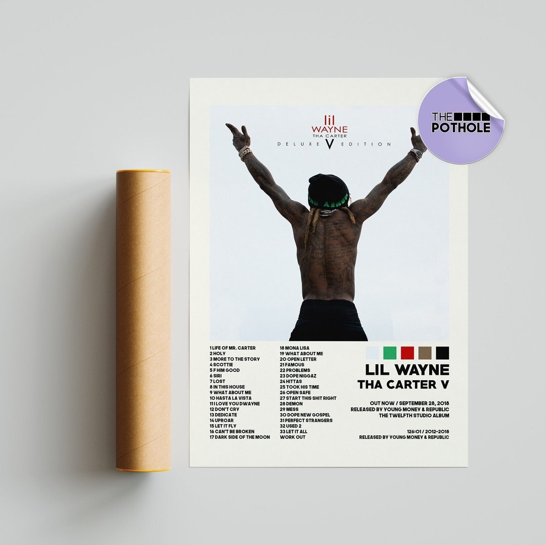 Lil Wayne Posters / Tha Carter V Poster / Album Cover Poster / Poster ...