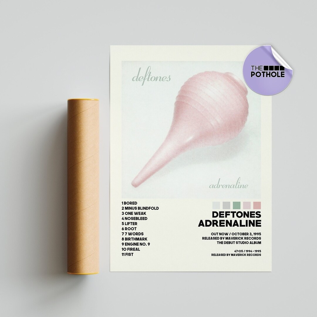 Deftones Posters / Adrenaline Poster, Album Cover Poster, Print Wall ...