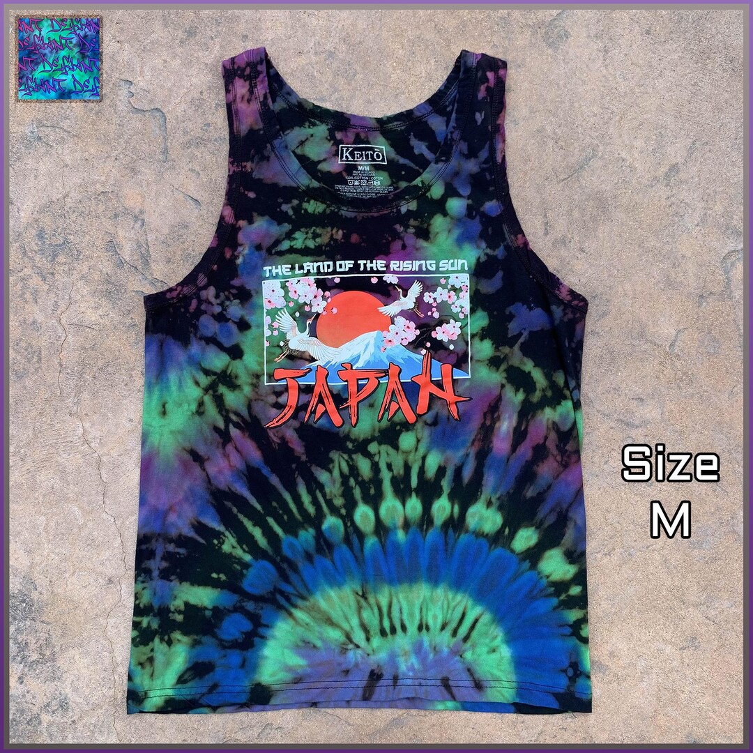 Mt Fuji Japan Reverse Dyed Tank (M) - Etsy