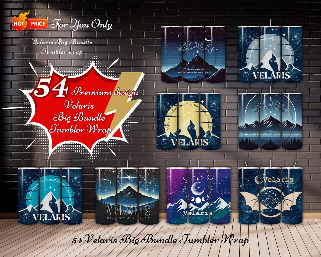 54 Velaris Tumbler Wrap Bundle Velaris-inspired ACOTAR Gifts ACOTAR ...