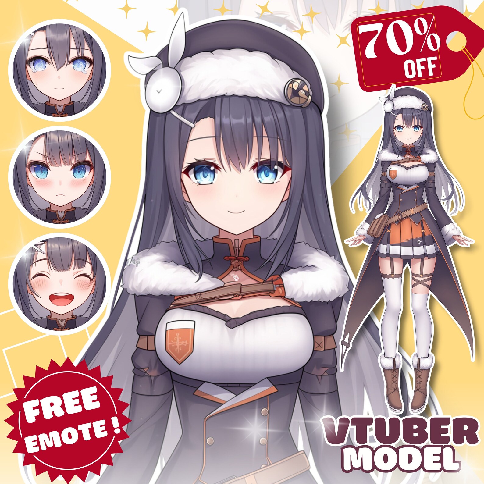 Custom Live2d Vtuber Commission, Live2d Model, Vtuber Assets, Anime ...