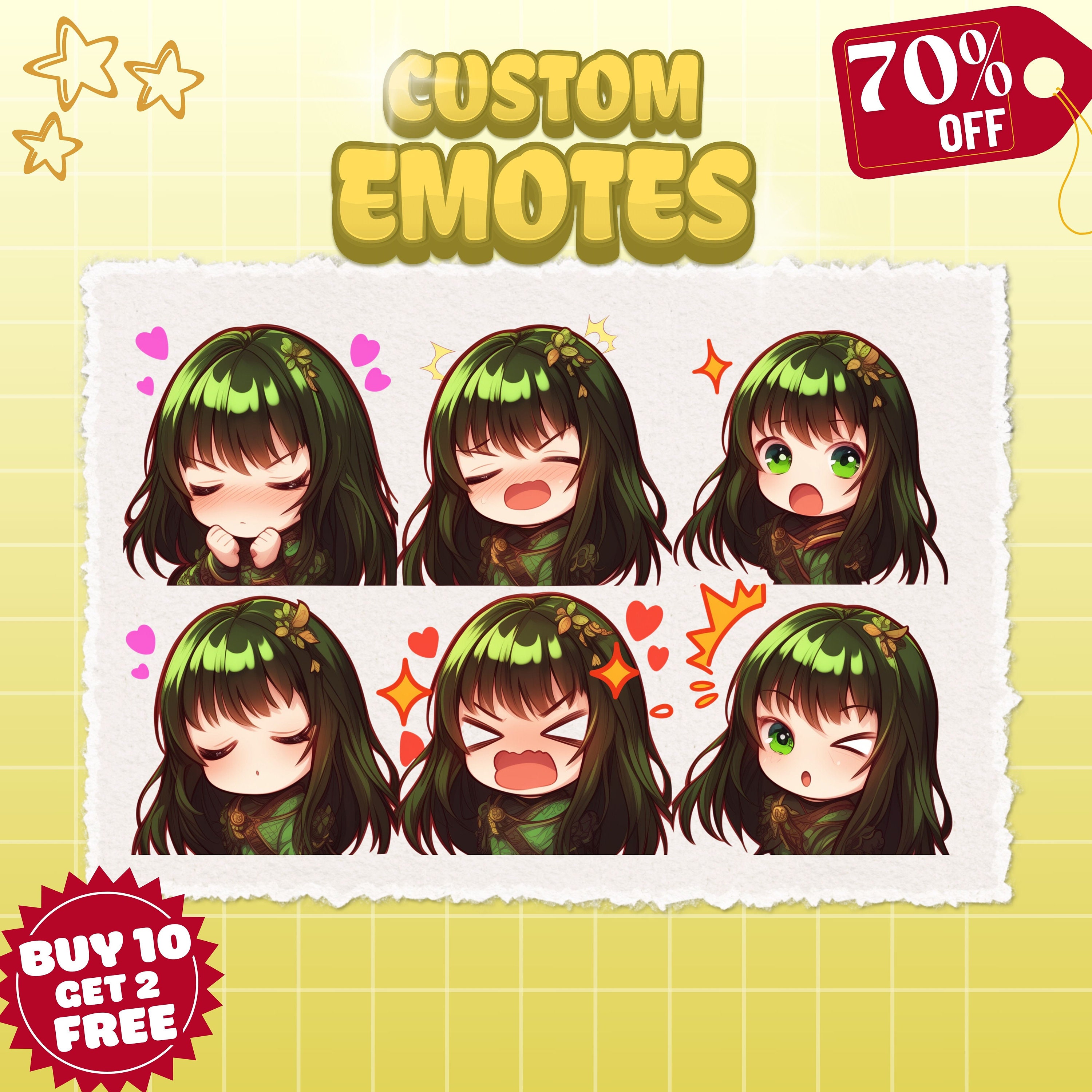 Custom Twitch Emotes Twitch Emotes Twitch Emote for Streamer YCH Emotes ...