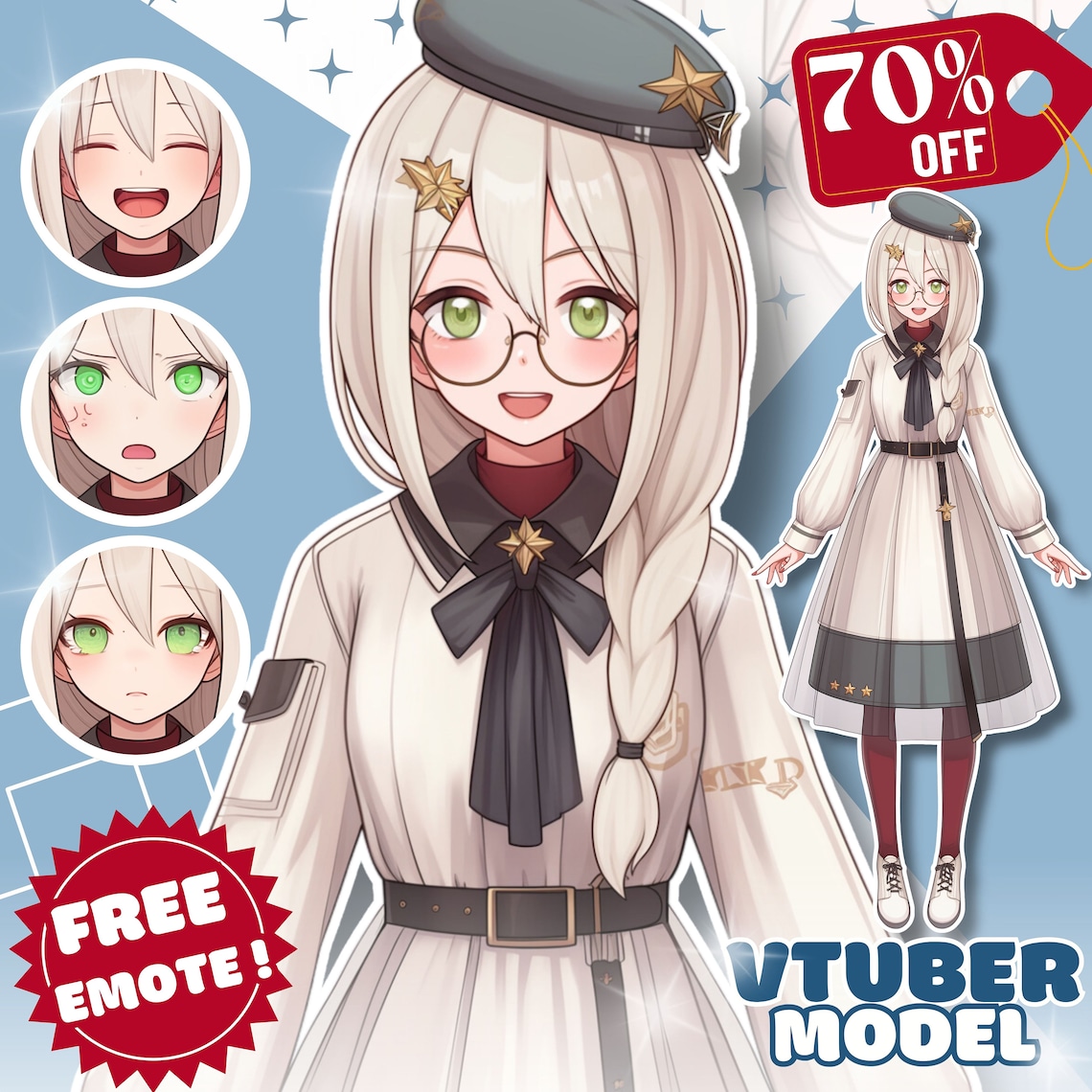 Custom Live2d Vtuber Commission, Live2d Model, Vtuber Assets, Anime ...