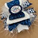New York Yankees Inspired Bow-small - Etsy