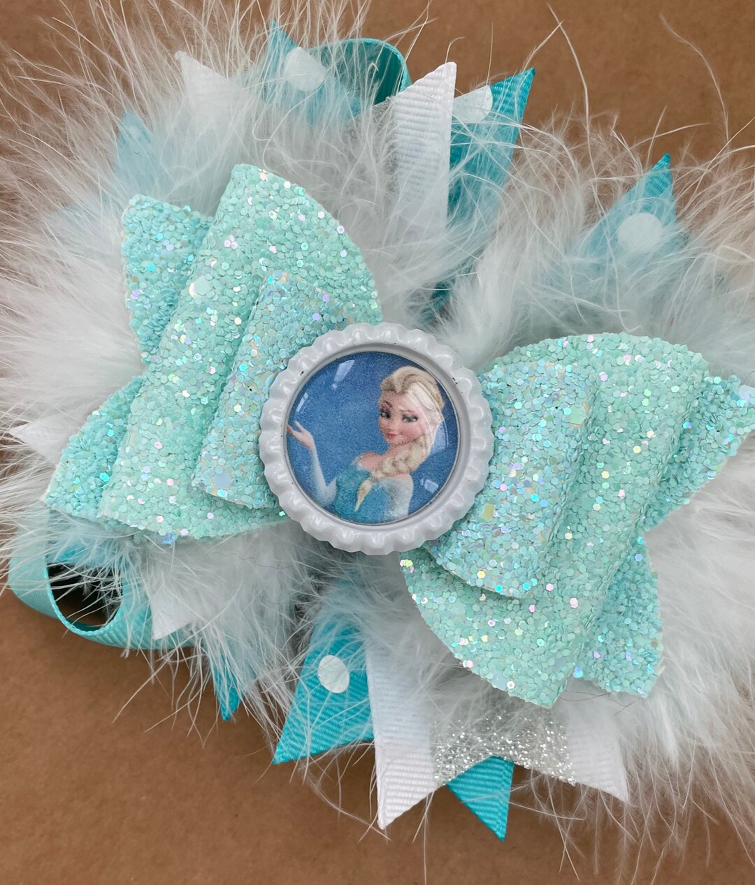 Elsa Inspired Princess Hair Bow 5” - Etsy