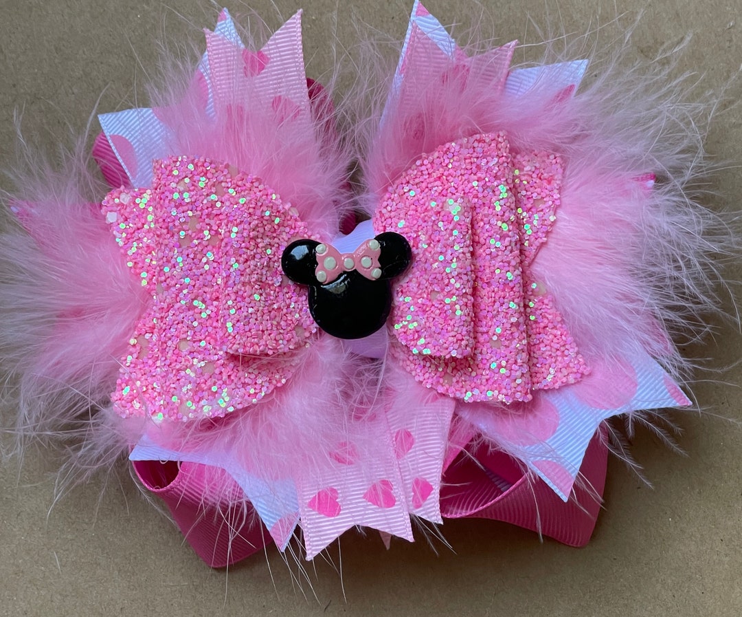 Minnie Mouse 5” Bow - Hot Pink - Etsy