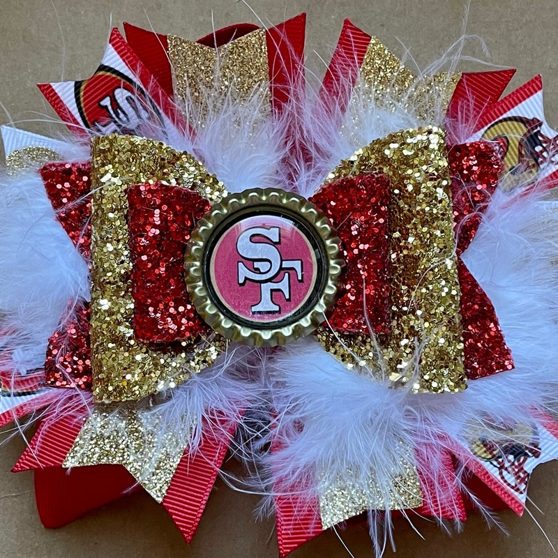 49ers Hair Bow - Etsy