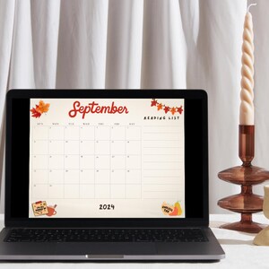 Editable September Calendar Printable, Customizable, Desk Calendar ...