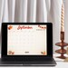 Editable September Calendar Printable, Customizable, Desk Calendar ...