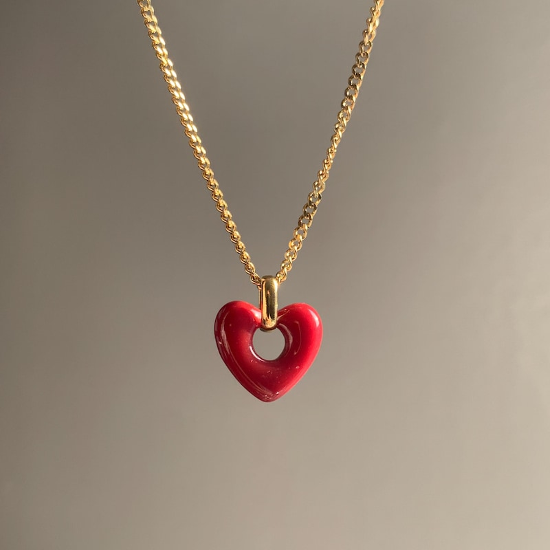 Red Heart Jewelry - Etsy