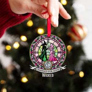 Witches of Oz Acrylic Suncatcher Ornament, Wicked, Wickeds Merch ...