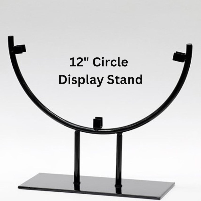 CIRCLE Table Top Display Stand for Stained Glass, 8", 10" and 12" Wide ...