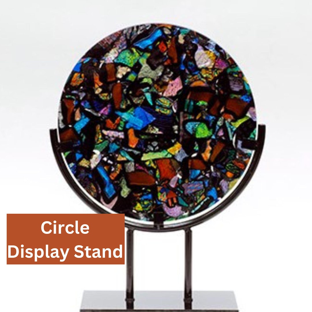 CIRCLE Table Top Display Stand for Stained Glass, 8", 10" and 12" Wide ...