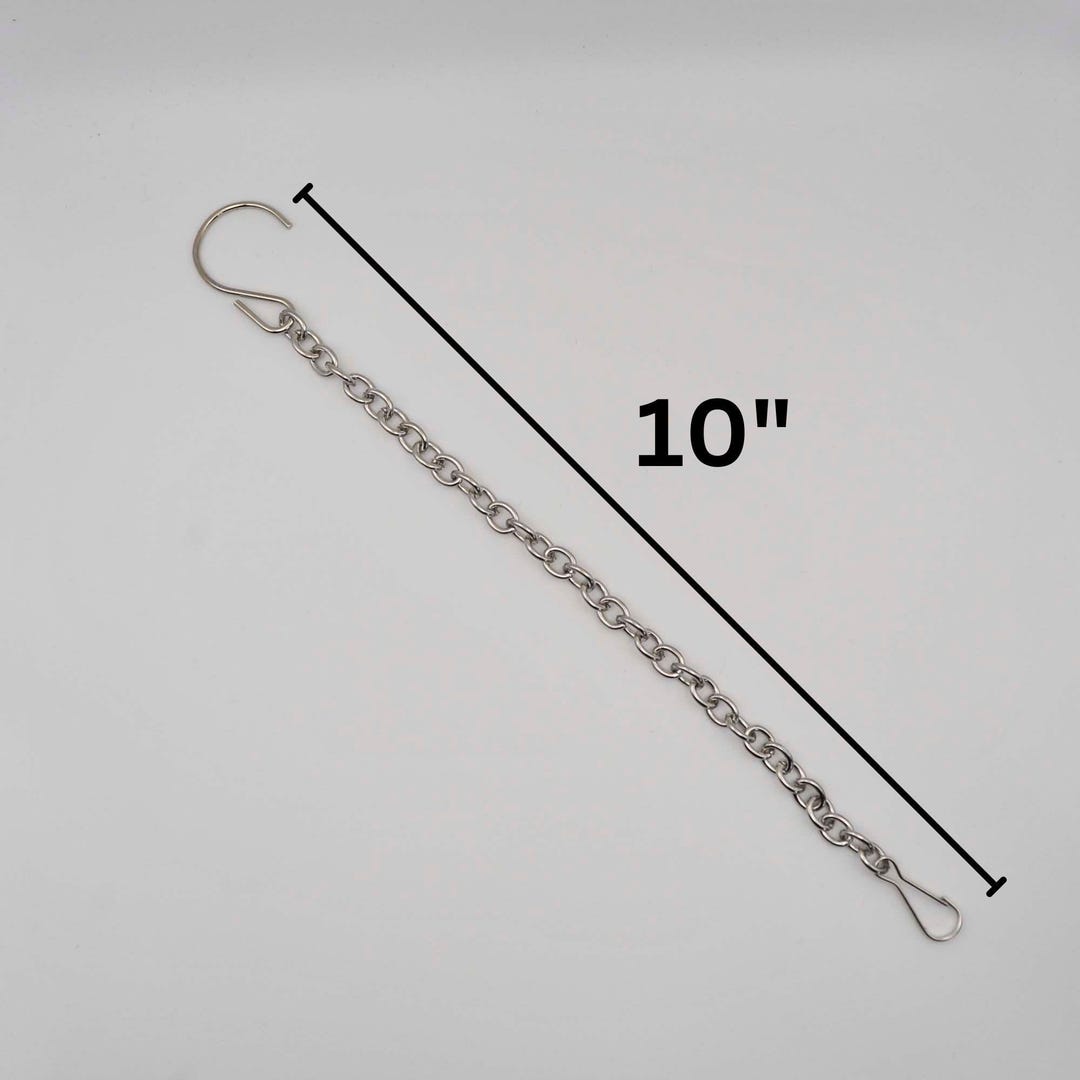 Hanger Chain Hardware for Stained Glass or Winder Spinners, 10 Inch ...