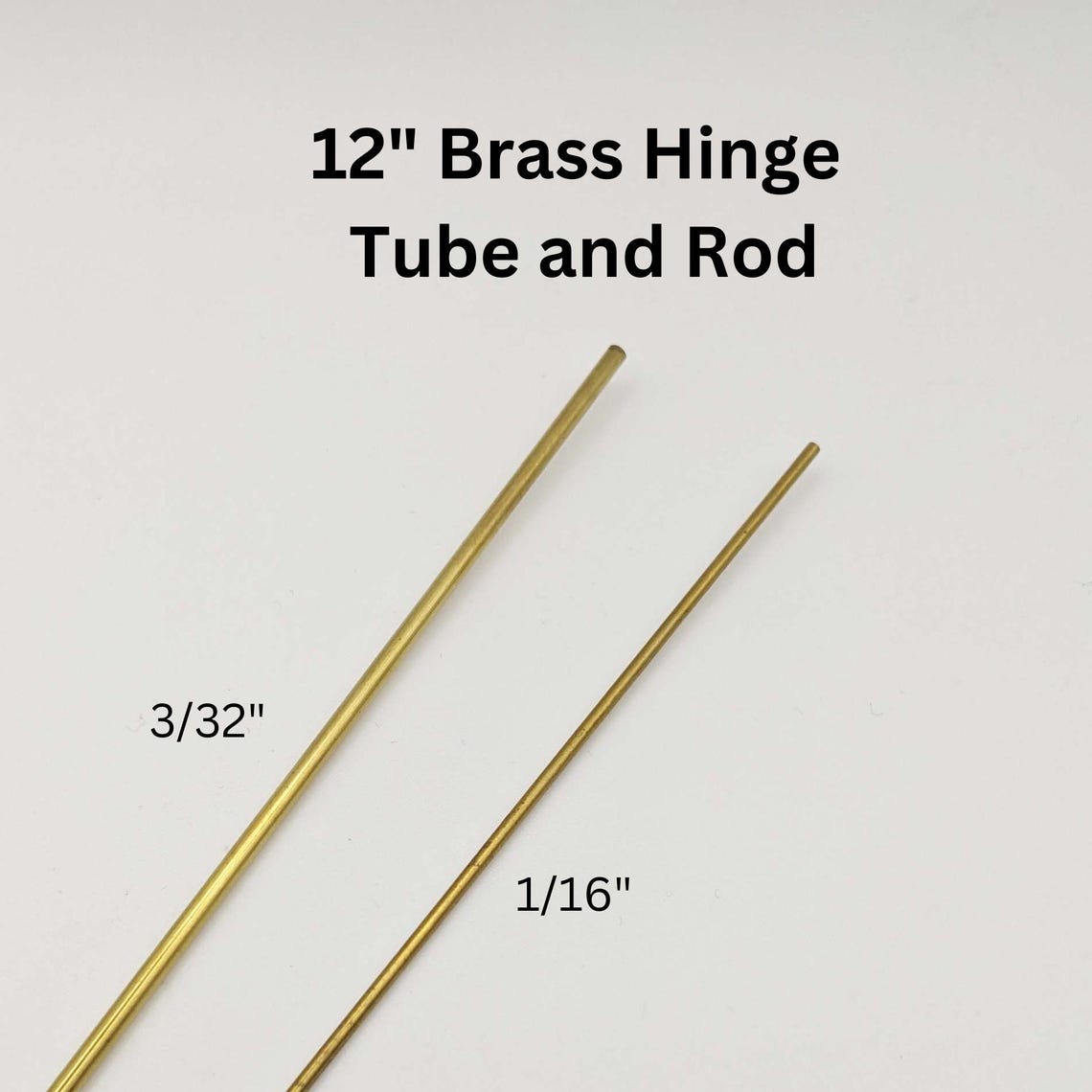 Brass Hinge Tube and Rod Set, Stained Glass Jewelry Box Supplies, Set ...