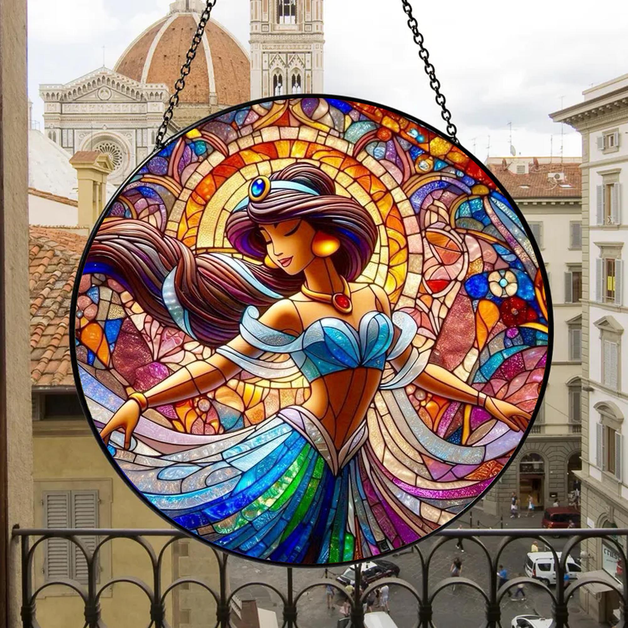 Disney Princess Jasmine Suncatcher, Disney Princess Suncatcher, Aladdin ...