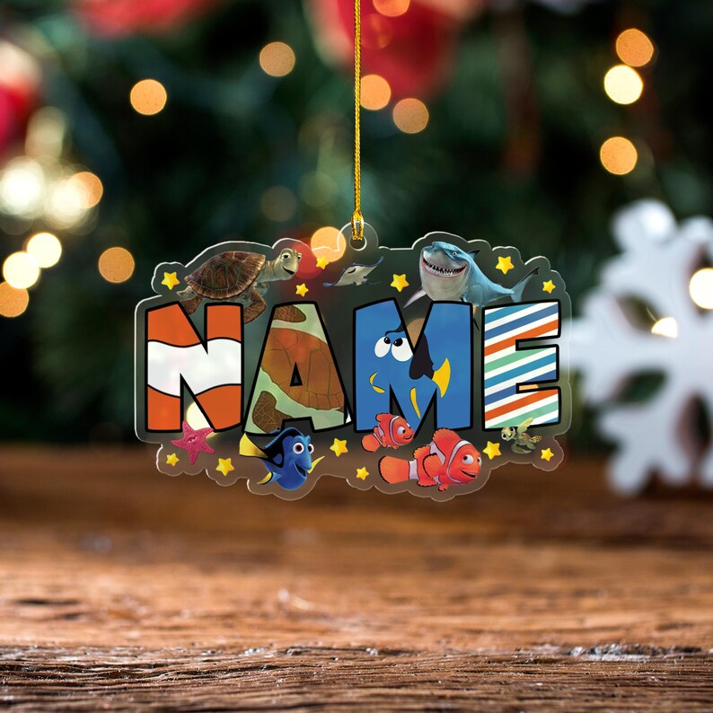 Personalized Disney Pixar Finding Nemo Christmas Ornament, Finding Nemo ...
