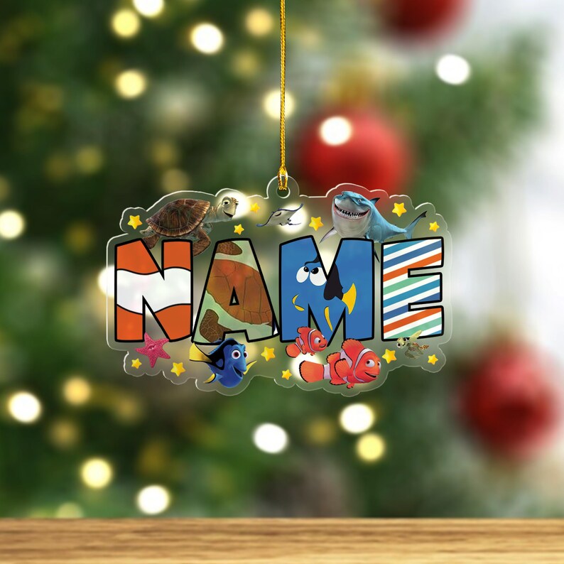 Personalized Disney Pixar Finding Nemo Christmas Ornament, Finding Nemo ...