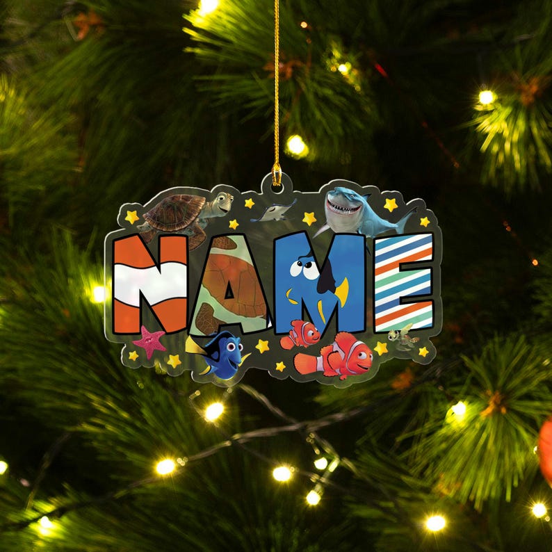 Personalized Disney Pixar Finding Nemo Christmas Ornament, Finding Nemo ...