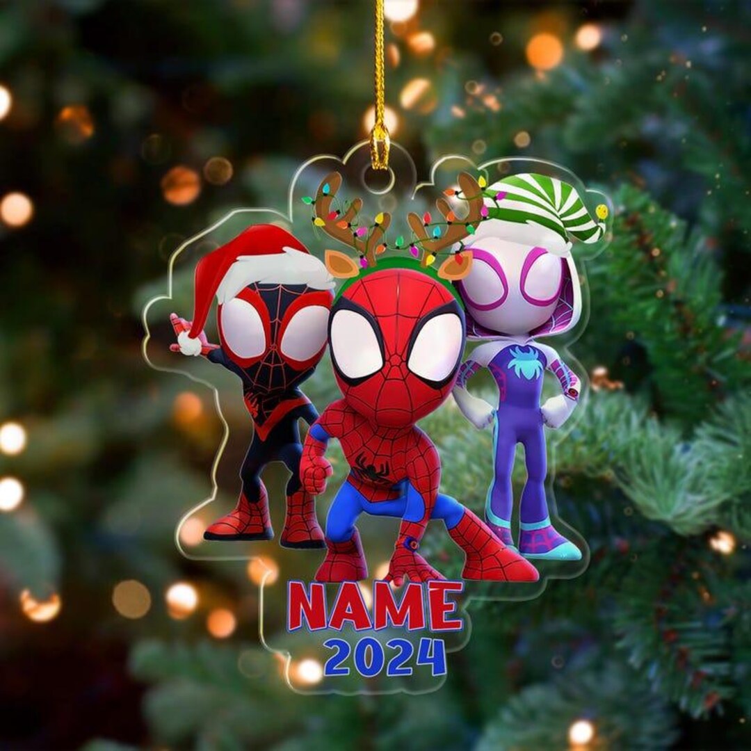 Custom Spidey and His Amazing Friends Christmas Ornament, Ghost Spider ...