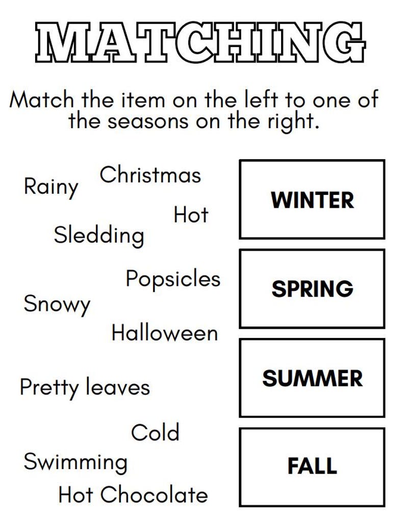 Printable Weather Coloring and Activity Book - Etsy